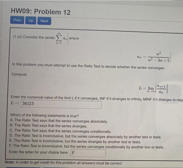 Solved HW09: Problem 12 Prev Up Next (1 pt) Consider the | Chegg.com