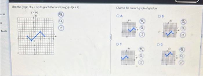 rces S Tools Use the graph of y 16x) to graph the | Chegg.com