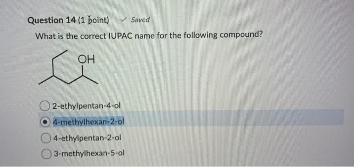Solved Question 16 (1 point) What is the major product of | Chegg.com