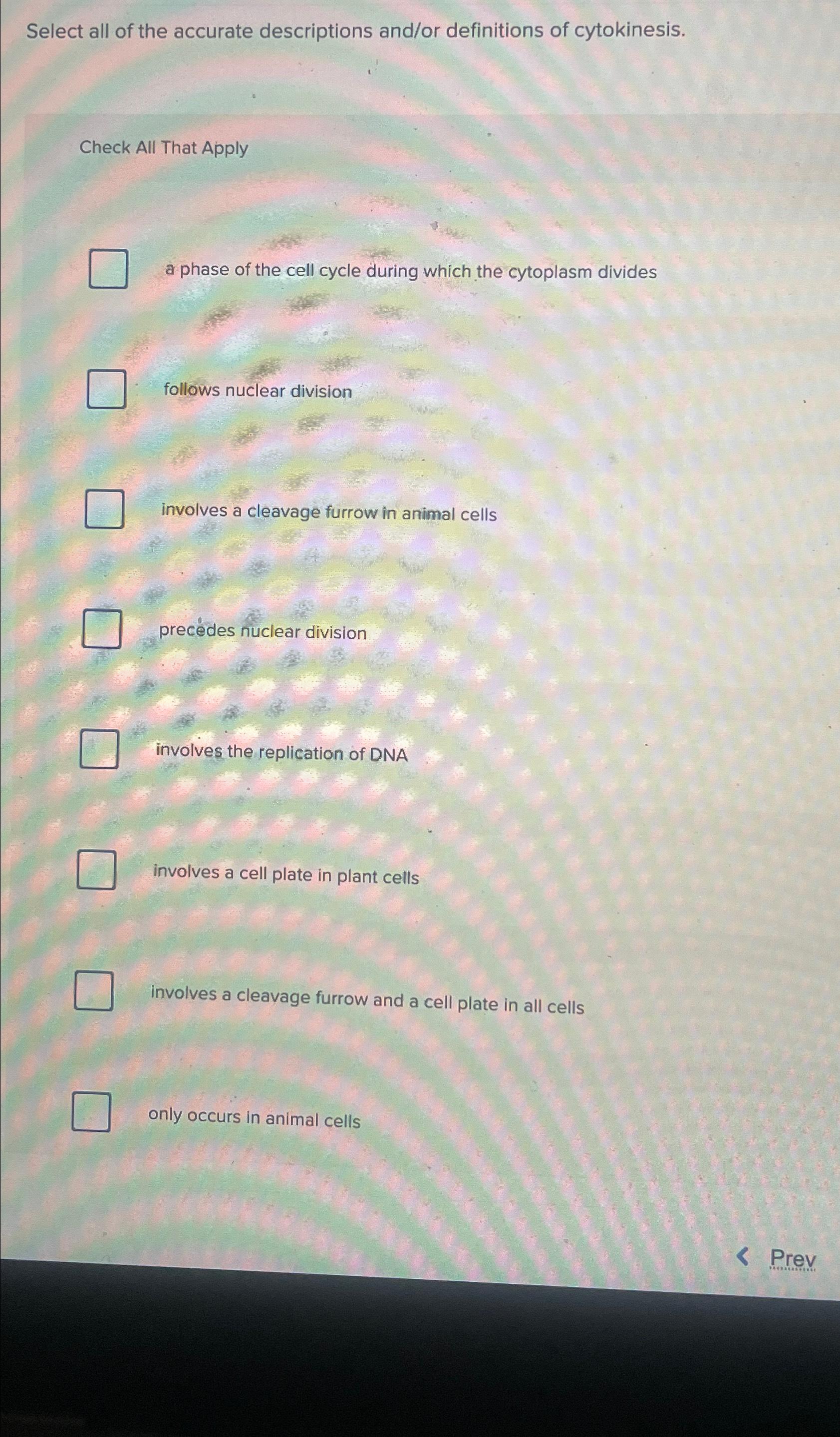 Solved Select all of the accurate descriptions and/or | Chegg.com