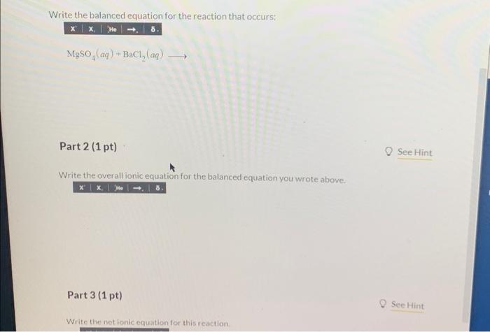 Solved Write the balanced equation for the reaction that | Chegg.com