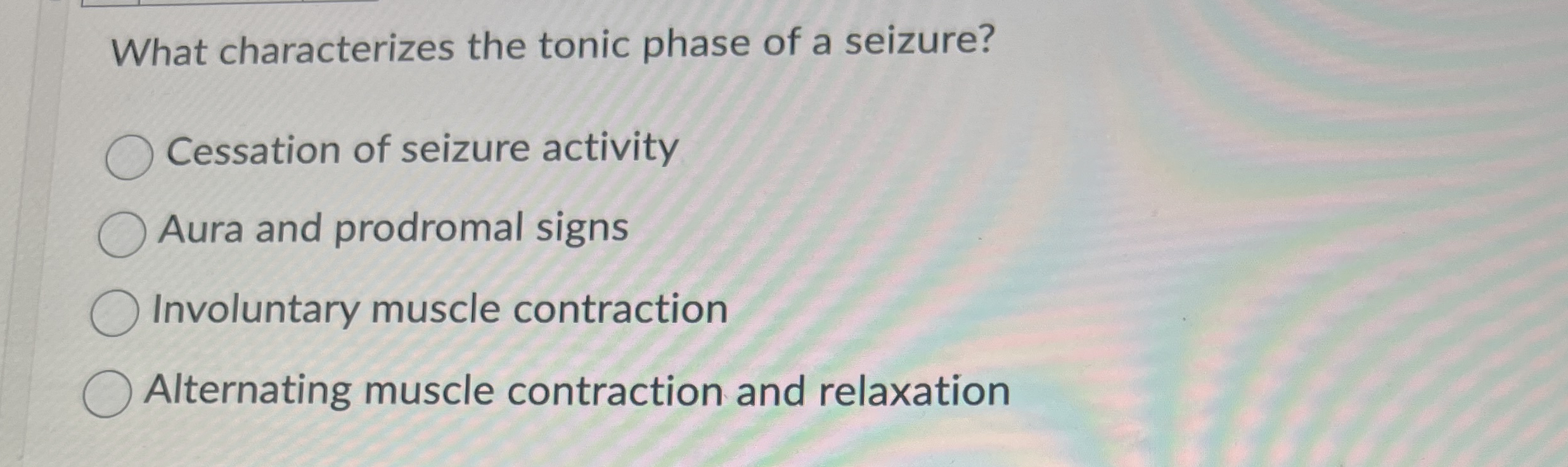 Solved What characterizes the tonic phase of a | Chegg.com