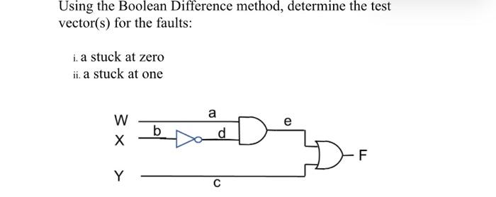 Solved Using the Boolean Difference method, determine the | Chegg.com