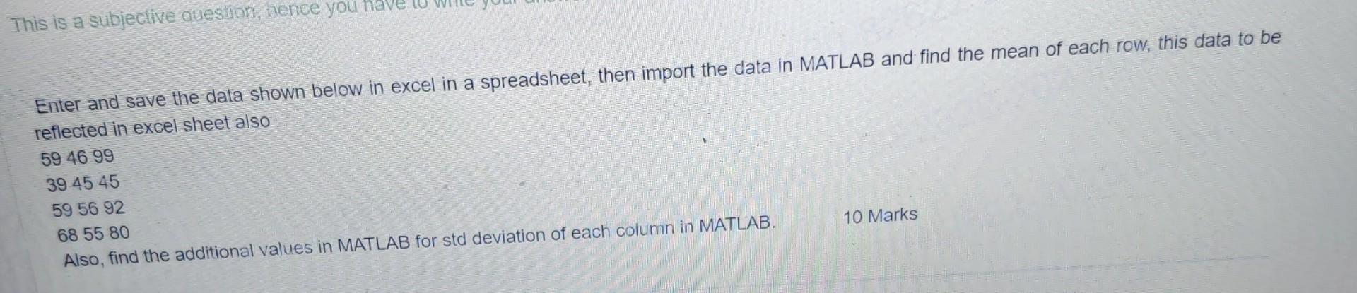 Solved Enter and save the data shown below in excel in a | Chegg.com