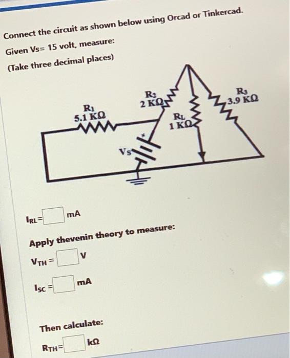 Solved Connect the circuit as shown below using Orcad or | Chegg.com