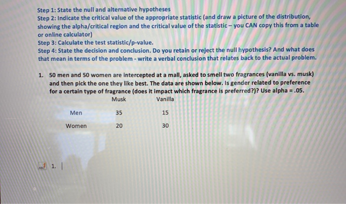 Solved Step 1 State The Null And Alternative Hypotheses 3812