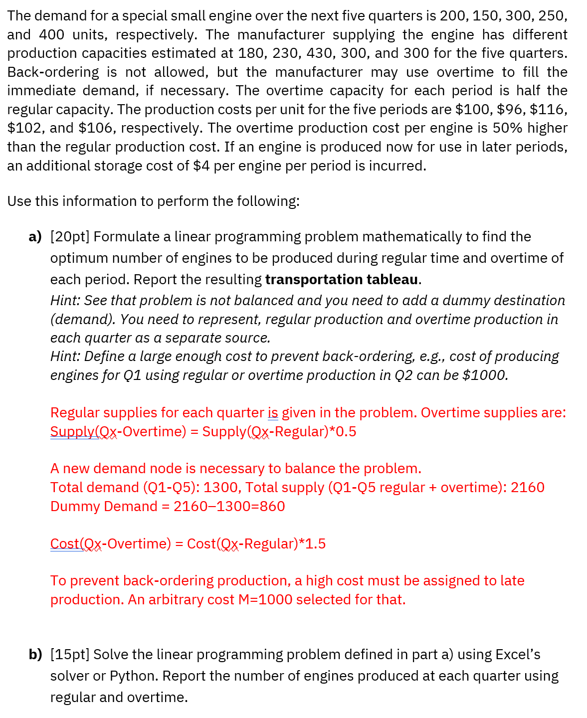 Solved **SHOW ALL WORK AND FORMULAS IN EXCEL, INDLUDING | Chegg.com