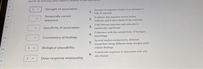 Solved Strength of association Temporally correct sequence | Chegg.com