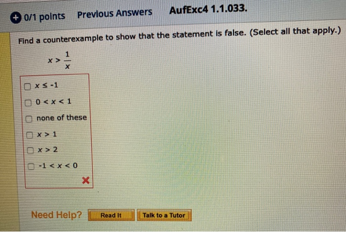 Solved find a counter example to show that the statement is | Chegg.com