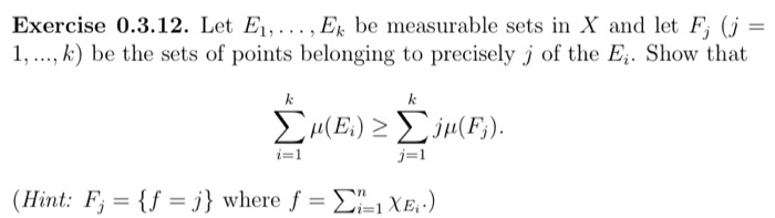 Solved Exercise 0 3 2 Let F Be A Measurable Function On X