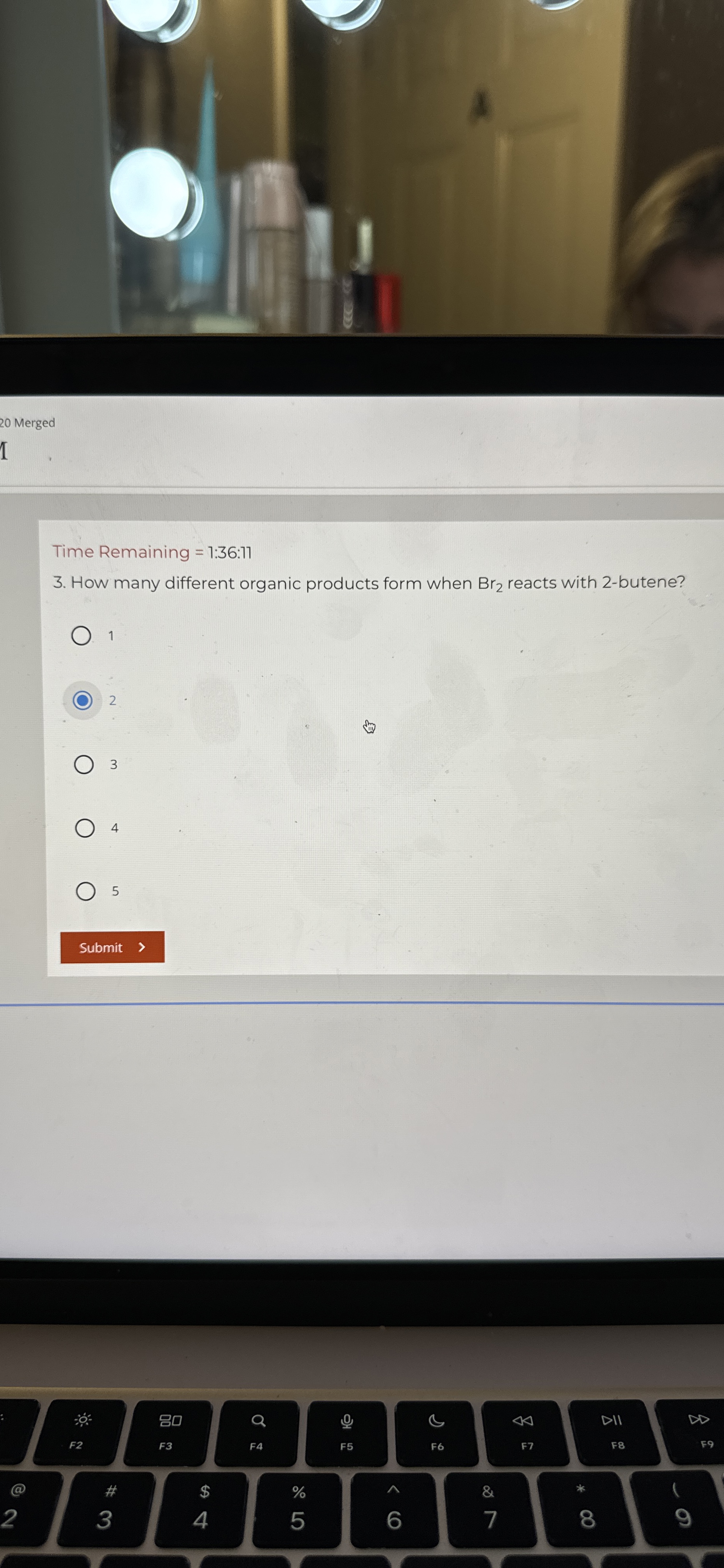 Solved Time Remaining =1:36:17How many different organic | Chegg.com