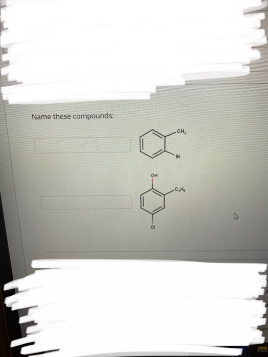 Solved Name these compounds: | Chegg.com