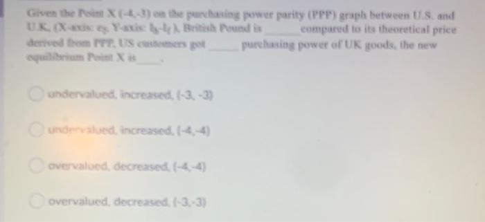 Solved Given the six-3) on the purchasing power party (PPP) | Chegg.com