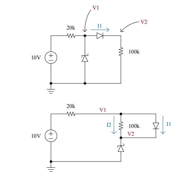 Solved Vz= 6v, Vd= 0.7v, CVDplease solve v and i | Chegg.com Solved Vz= 6v, Vd= 0.7v, CVDplease solve v and i | Chegg.com