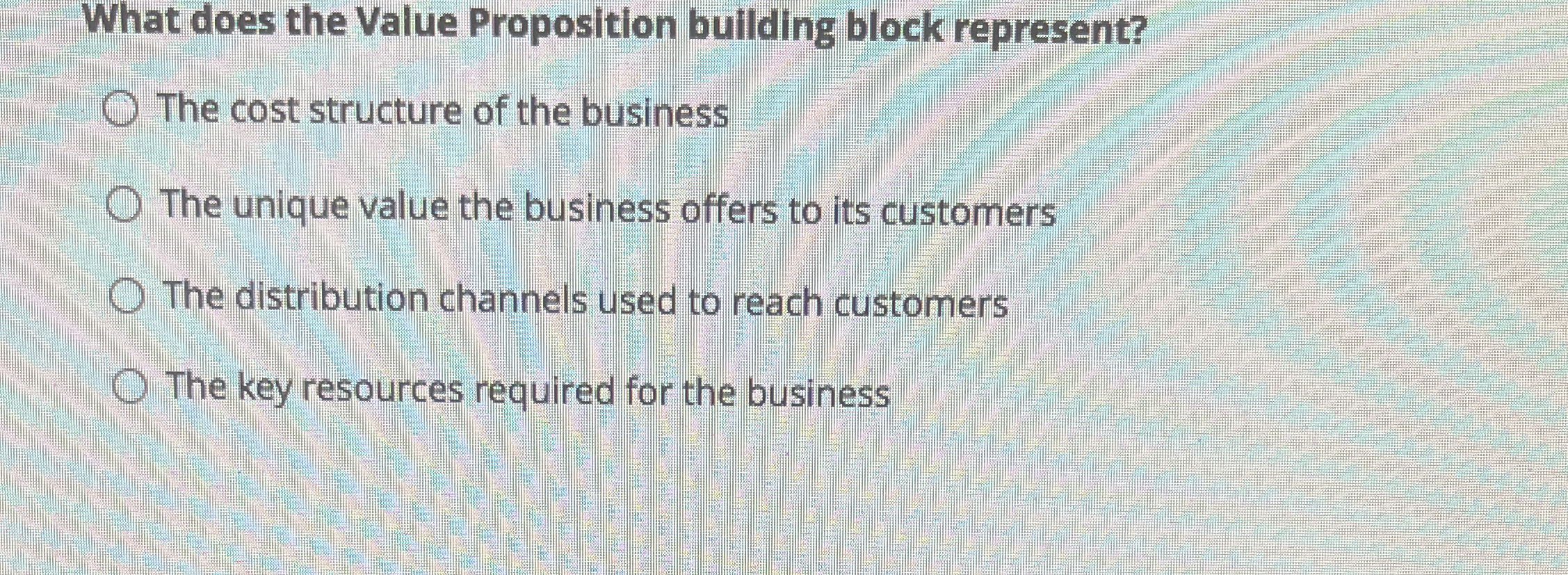 Solved What does the Value Proposition building block | Chegg.com