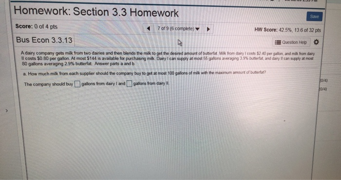 Solved Homework Section 3 3 Homework Save Score 0 Of 4 Pts