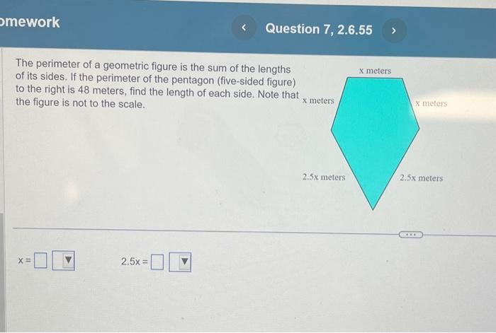 Solved The perimeter of a geometric figure is the sum of the | Chegg.com