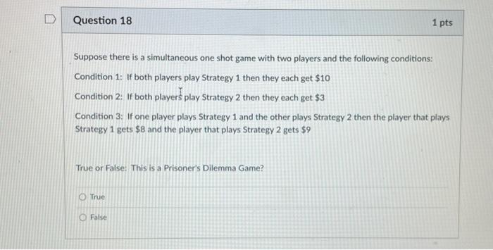 Solved Question 18 1 pts Suppose there is a simultaneous one | Chegg.com