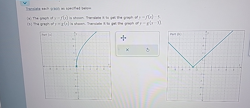 Solved Translate each graph as specified below.(a) ﻿The | Chegg.com
