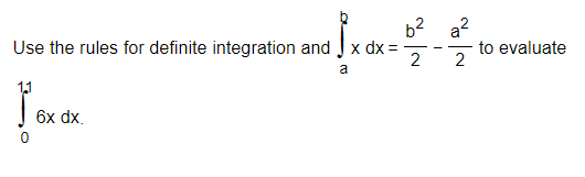 Solved Use the rules for definite integration and | Chegg.com