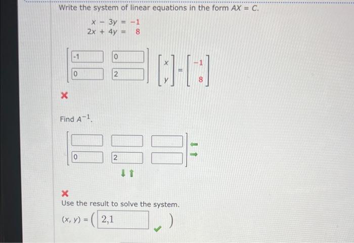 Solved Write the system of linear equations in the form | Chegg.com