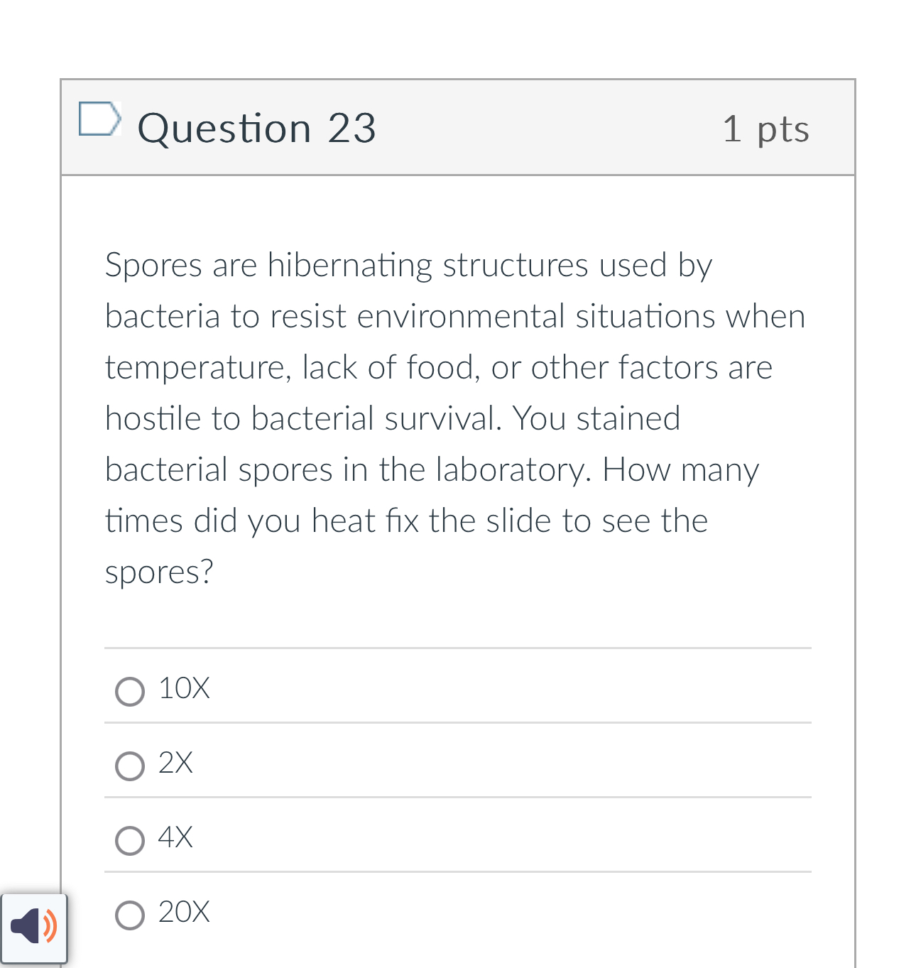 Solved Question 231 ﻿ptsSpores are hibernating structures | Chegg.com