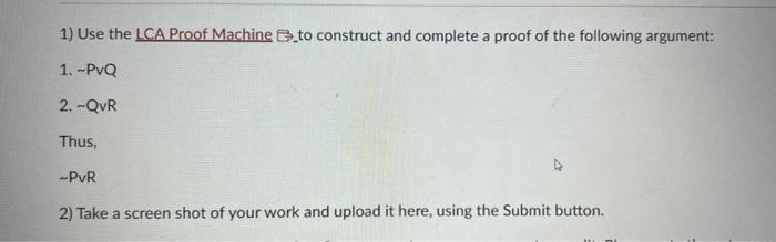 1) Use the LCA Proof Machine B−to construct and | Chegg.com