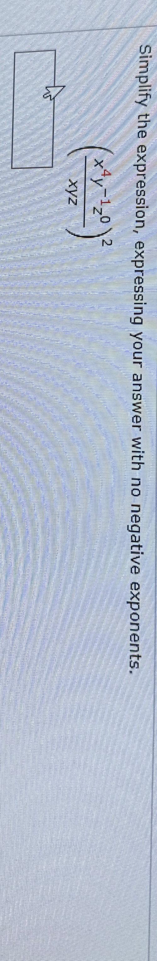 Solved Simplify the expression, expressing your answer with | Chegg.com