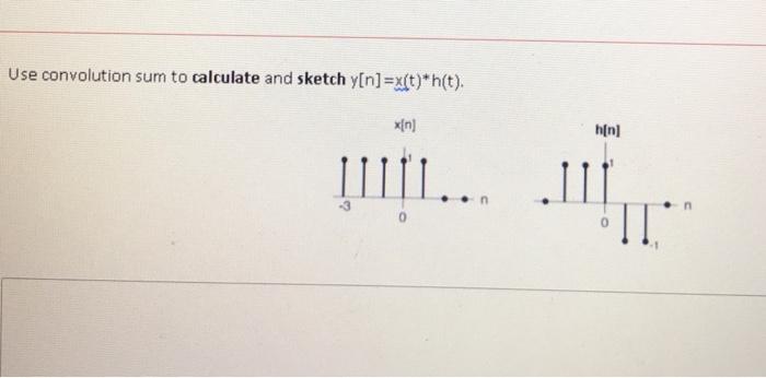 Solved Use convolution sum to calculate and sketch | Chegg.com