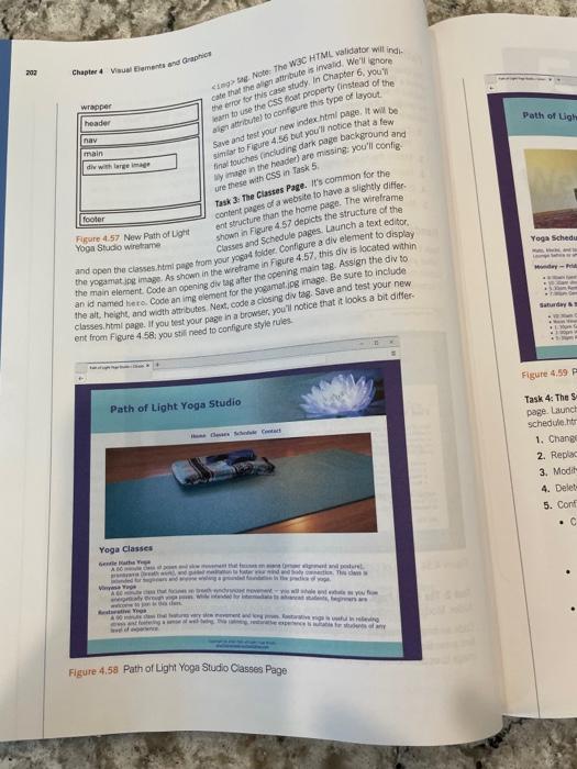 Solved Path of Light Yoga Studio Case Study Chapter 4 HTML | Chegg.com