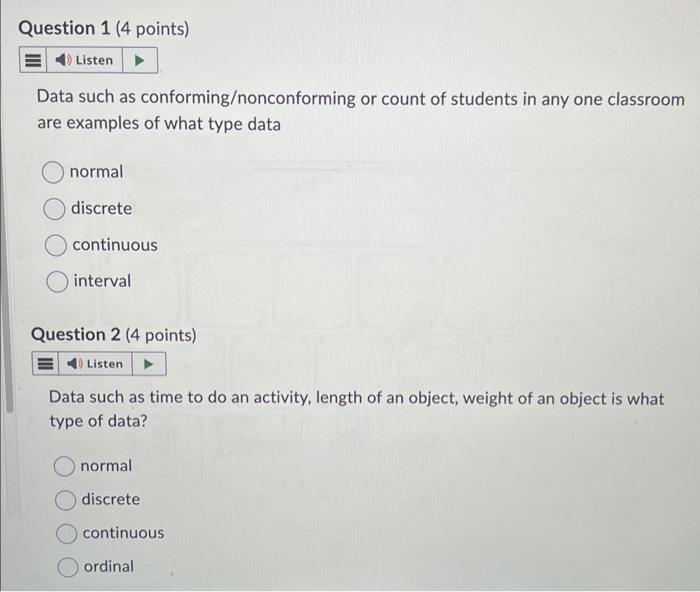 Solved Data such as conforming/nonconforming or count of | Chegg.com