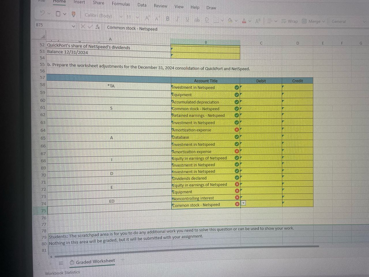 Solved On January 1, 2023, ﻿QuickPort Company acquired 90 | Chegg.com