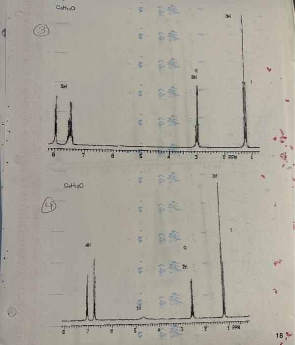 Solved determine the HNMR for 1-7 1. C10H142. C5H12O3. | Chegg.com