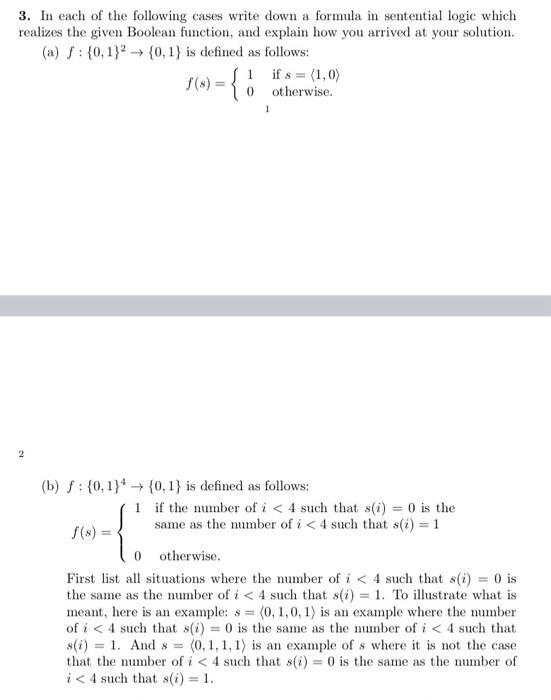 Solved 3. In each of the following cases write down a | Chegg.com