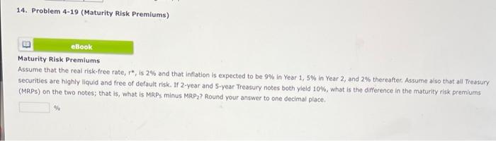 Solved Maturity Risk Premiums Assume that the real risk-free | Chegg.com