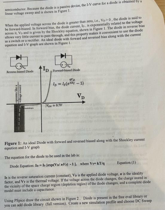 Solved Introduction A diode is a two-terminal device made | Chegg.com