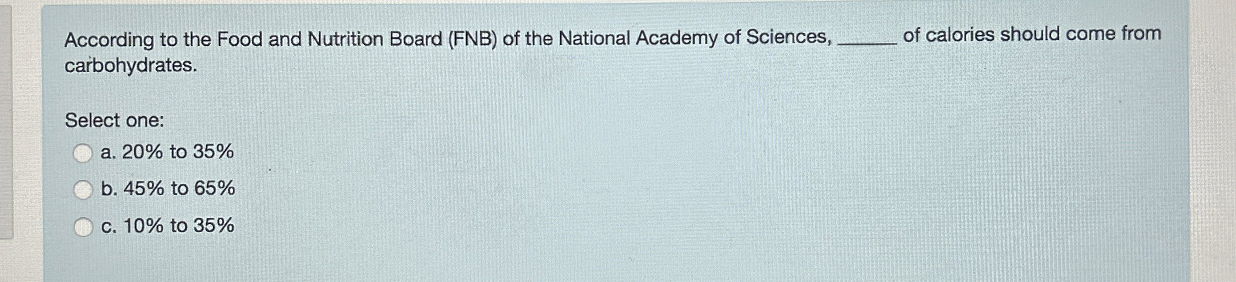 Solved According to the Food and Nutrition Board (FNB) ﻿of | Chegg.com