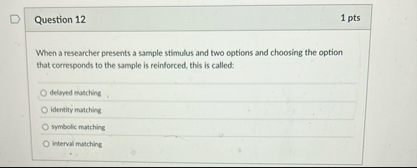 Solved Question 121 ﻿ptsWhen a researcher presents a sample | Chegg.com