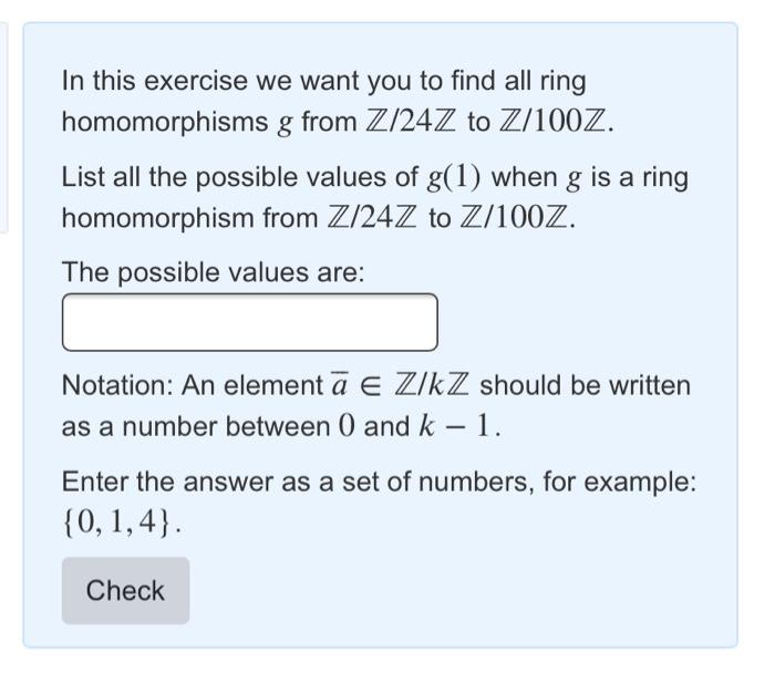 Solved In this exercise we want you to find all ring | Chegg.com
