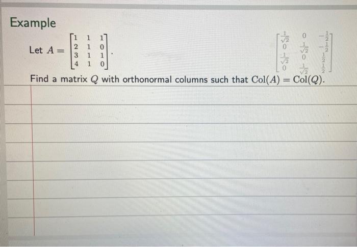 Solved Example 11 OSTOST 0101 Let A = 2 10 3 4 1 0 Find a | Chegg.com