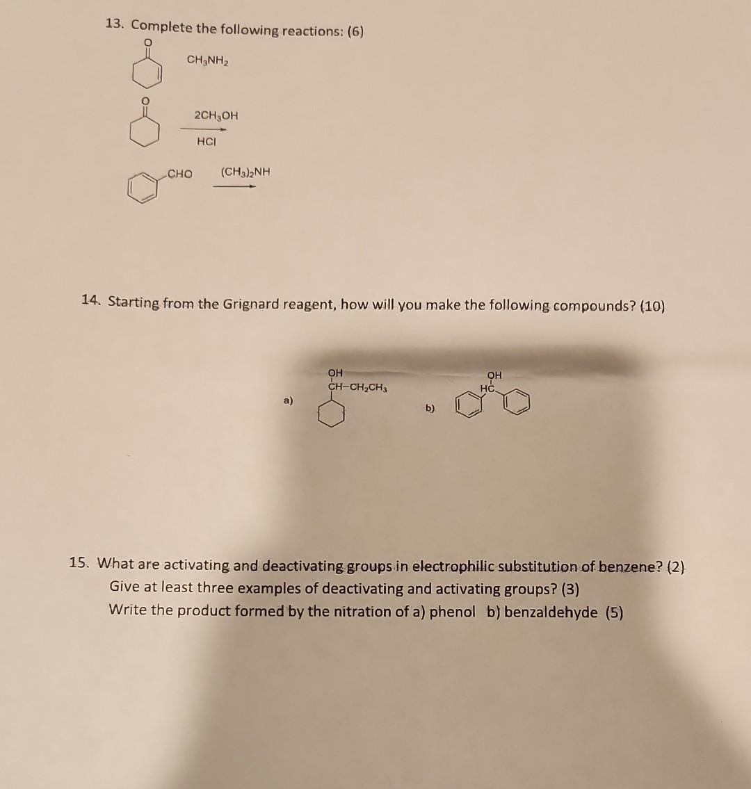 3. Identify how many proton signals are expected and | Chegg.com