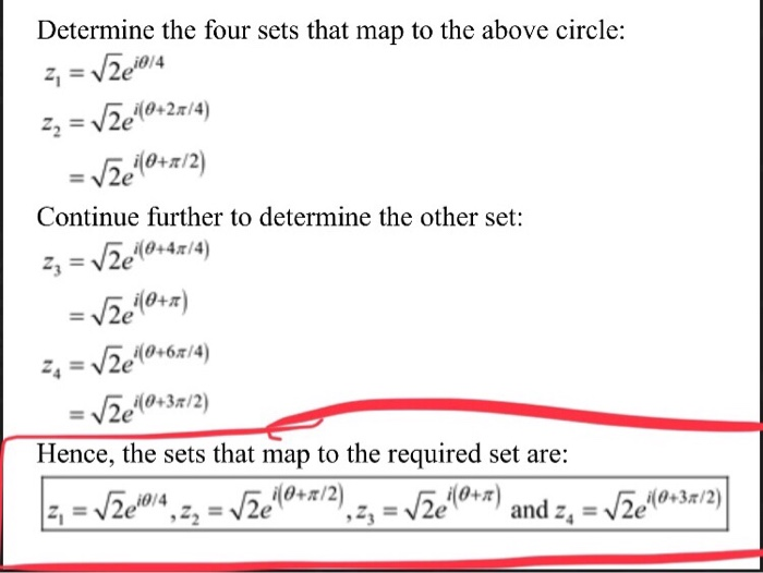 Solved Consider the complex mapping function: w=24 The | Chegg.com