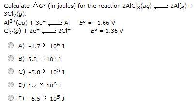 Solved Calculate Delta G degree (in joules) for the reaction | Chegg.com