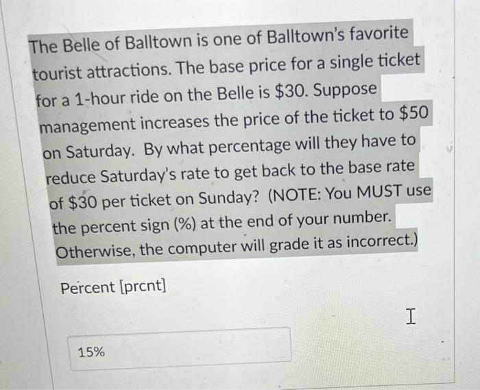 Solved The Belle of Balltown is one of Balltown's favorite | Chegg.com