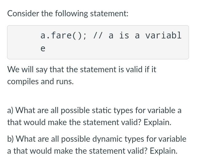 Solved Consider the following type hierarchy: PublicTransit | Chegg.com
