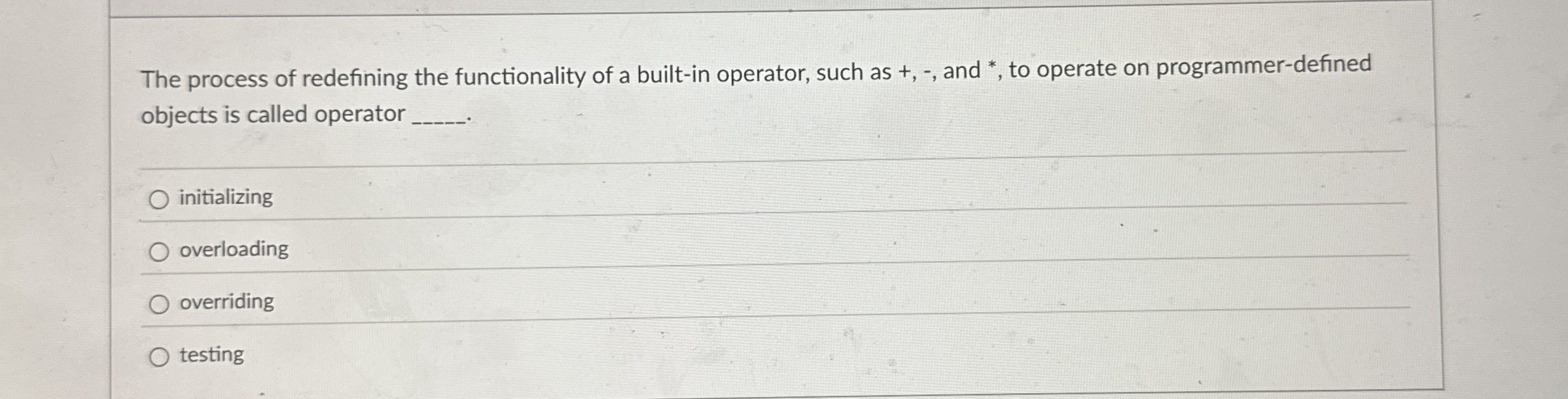 Solved The process of redefining the functionality of a | Chegg.com