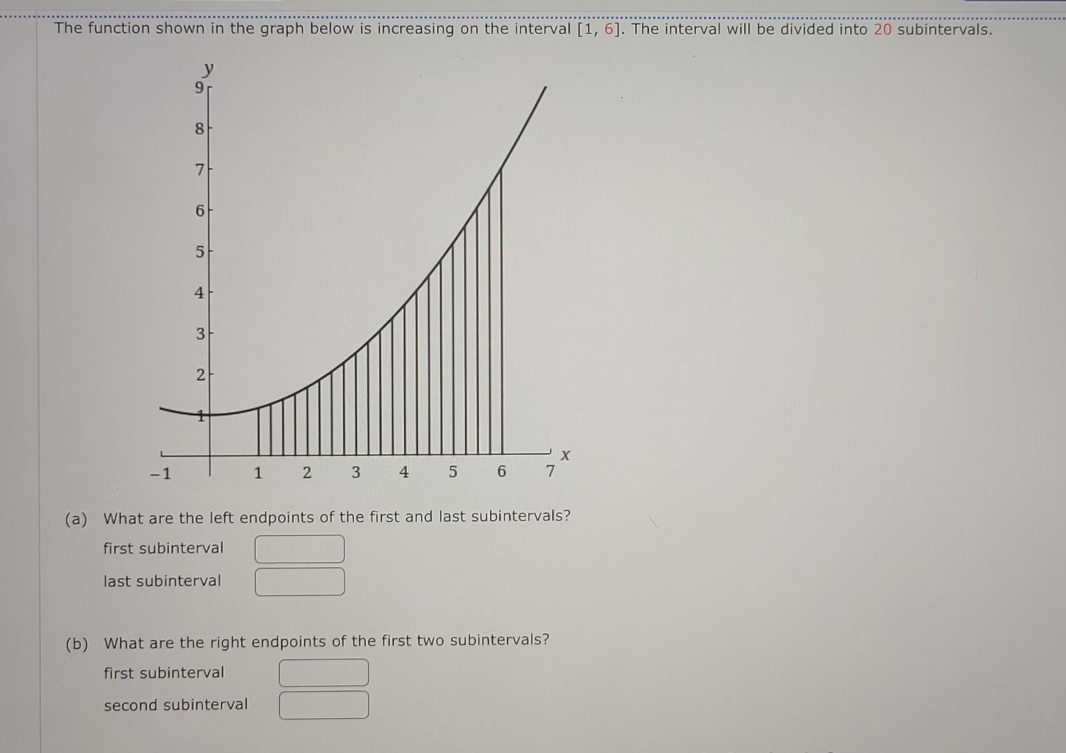Solved (a) What are the left endpoints of the first and last | Chegg.com