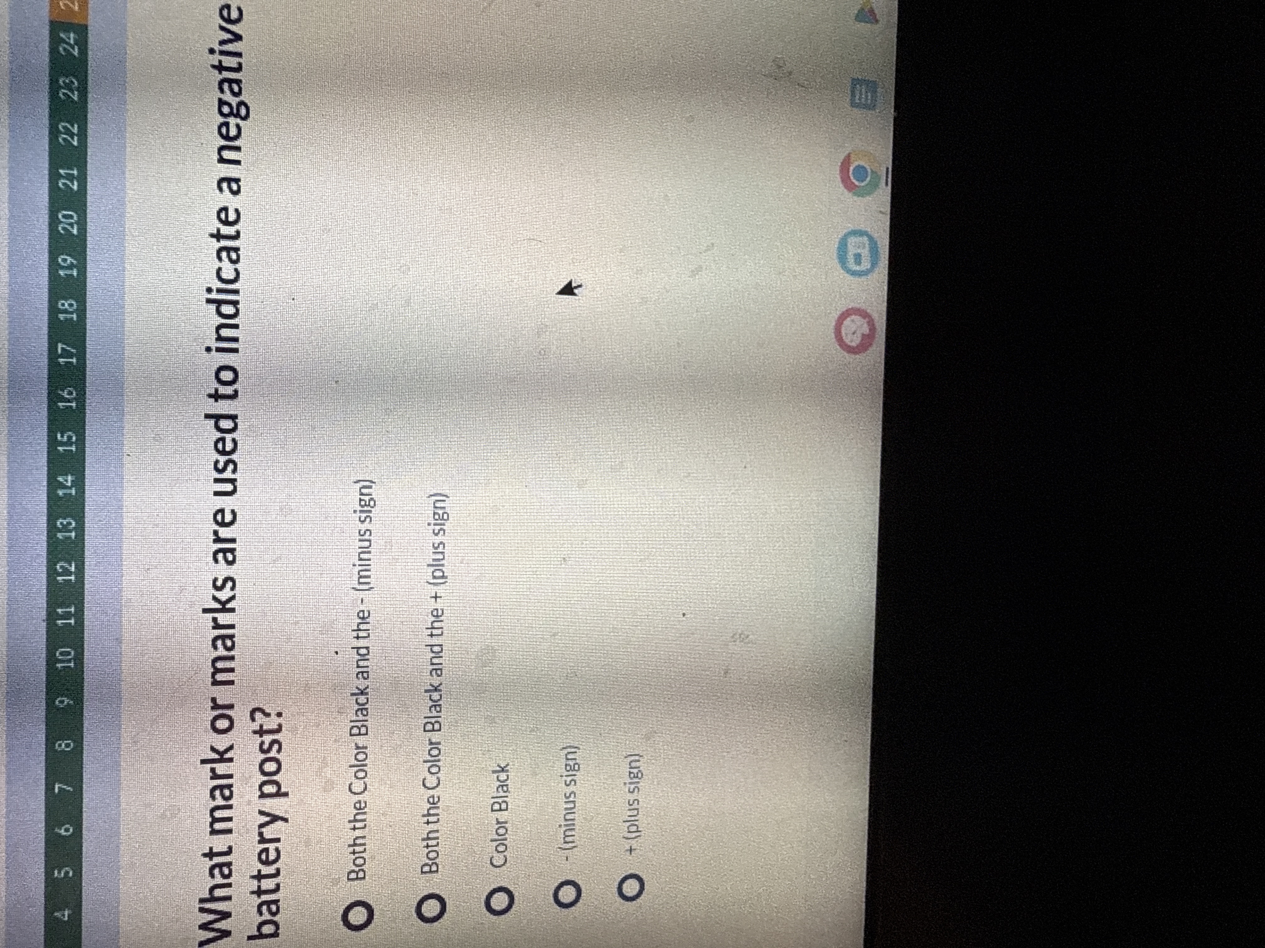Solved What mark or marks are used to indicate a negative | Chegg.com