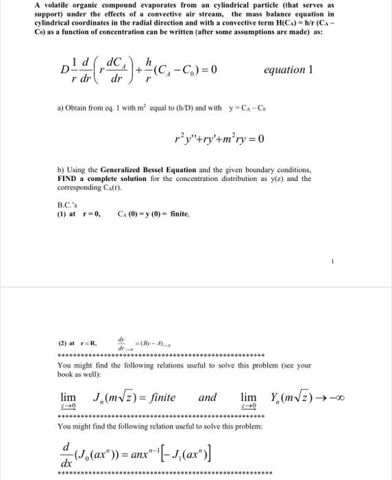 Solved A volatile organic compound evaporates from an | Chegg.com