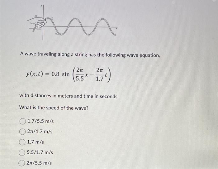 Solved A wave traveling along a string has the following | Chegg.com